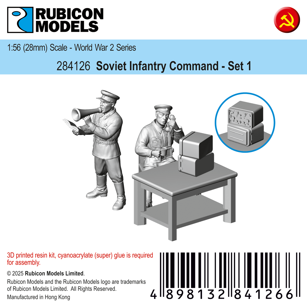 284126 -Soviet Infantry Command - Set 1 – Rubicon Models Asia Pacific