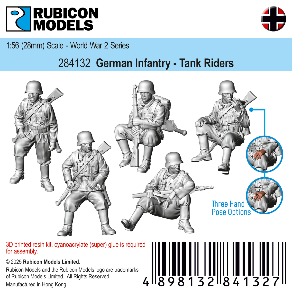 284132 -German Infantry - Tank Riders – Rubicon Models Asia Pacific