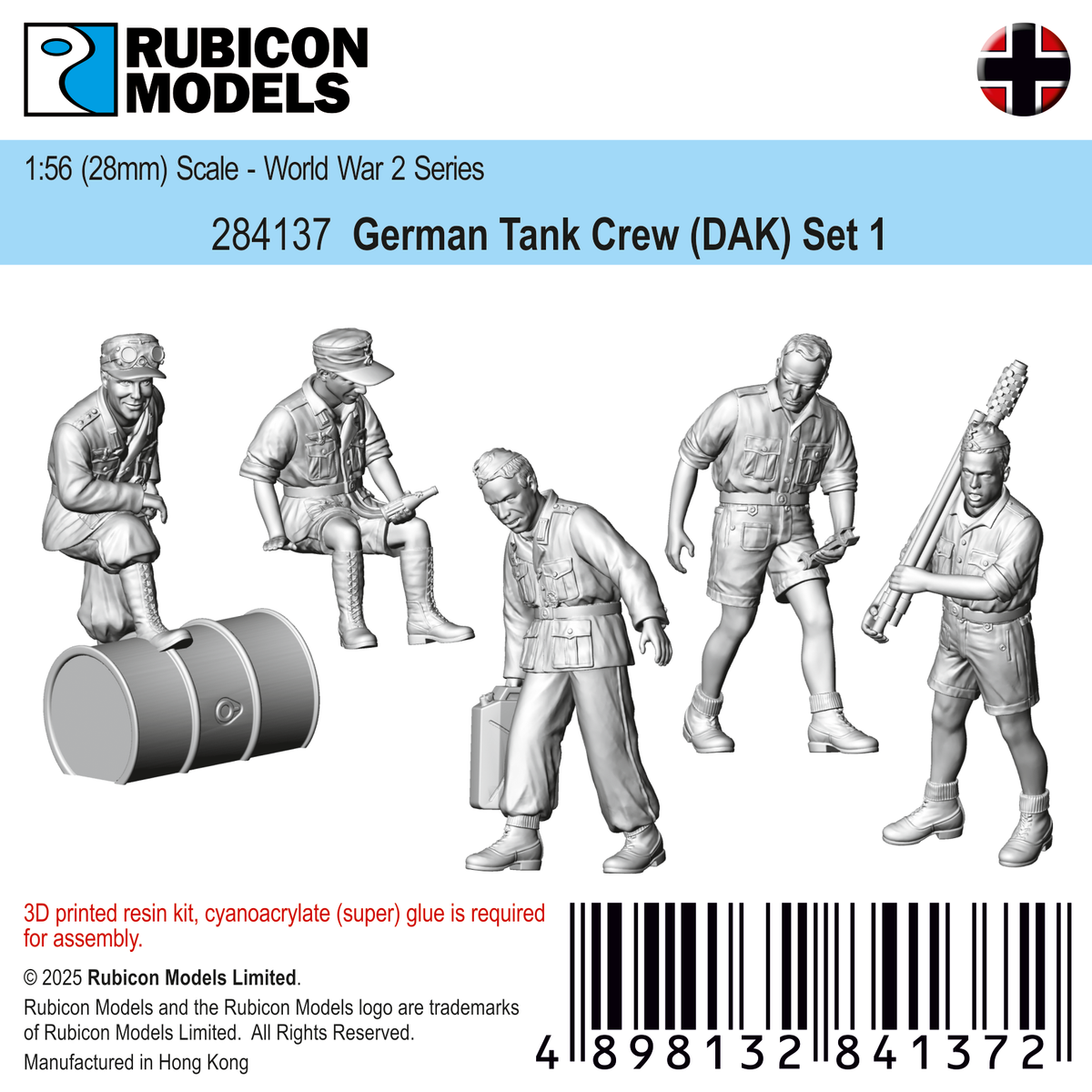 284137 -German Tank Crew II (DAK) – Rubicon Models Asia Pacific