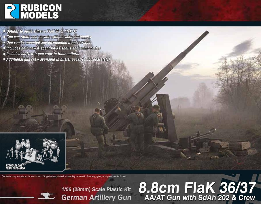 280069 - 8.8cm Flak 36/37 AA/AT Gun with SdAh 202 & Crew – Rubicon ...
