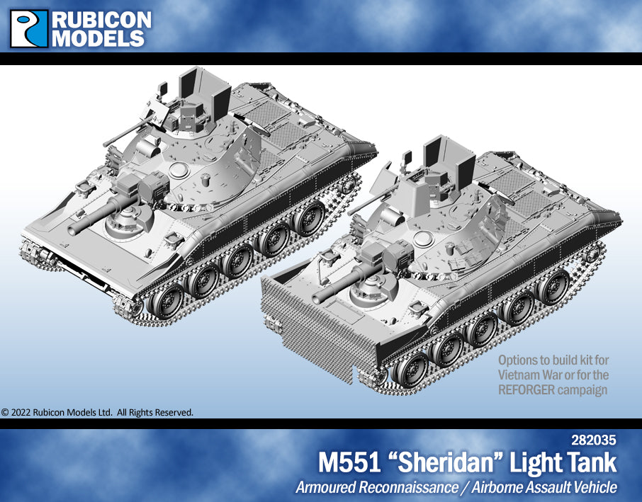 282035 - M551 "Sheridan" Light Tank - Resin – Rubicon Models Asia Pacific