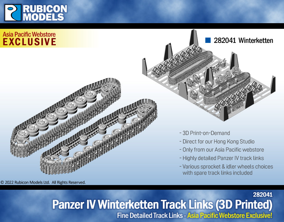 Complete Kit - Panzer IV Ausf F/F2/G/H with Winterketten Track Links ...