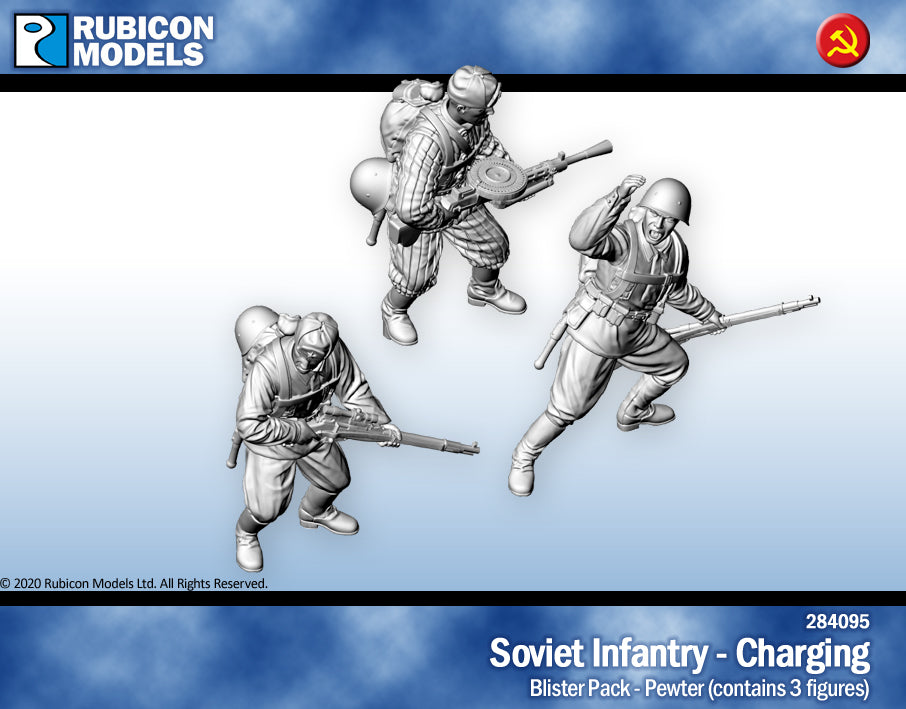 284095 - Soviet Infantry - Charging - Petwer – Rubicon Models Asia Pacific